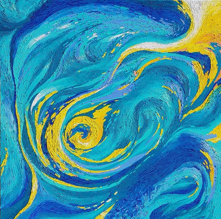 THE ORIGIN OF LIFE. SOLARIS Painting by Maryana Bryukhanova | Saatchi Art