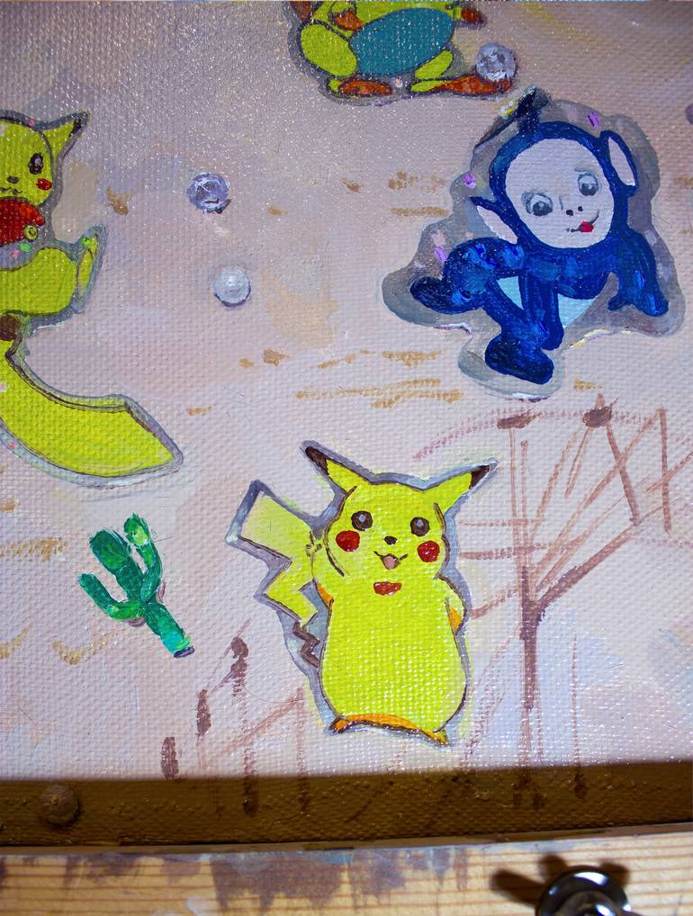 PIKACHU SQUAD. - art gift for child home and office interior ...