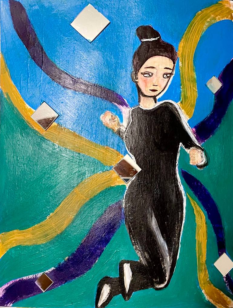 Finish Line Painting by Anna Sarao | Saatchi Art