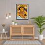 Woman in lotus pond - Kerala Mural Painting Painting by Anila Manalil ...