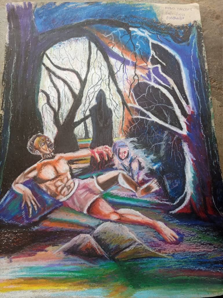 A nightmare. Painting by Modoi Timothy | Saatchi Art