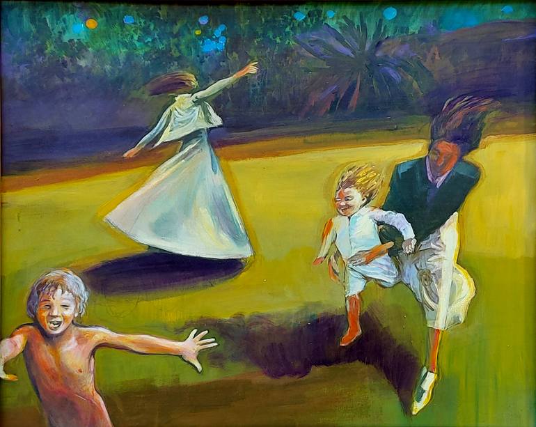 The chase Painting by Marco Ronga | Saatchi Art