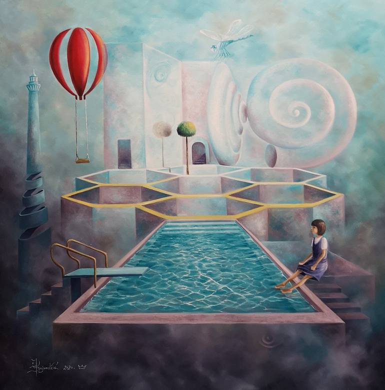 Childhood is (not) a game IV Painting by Jean Orafo | Saatchi Art