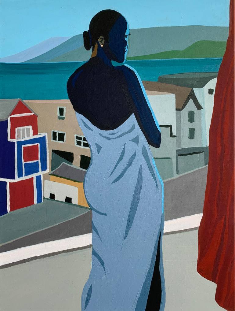 Hold Up, Get Me By The Window Painting by Roshane Stephenson | Saatchi Art