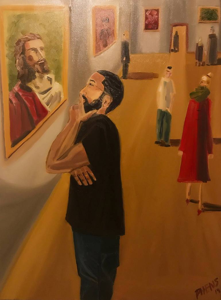 The Messiah's Nose Painting by Roshane Stephenson | Saatchi Art