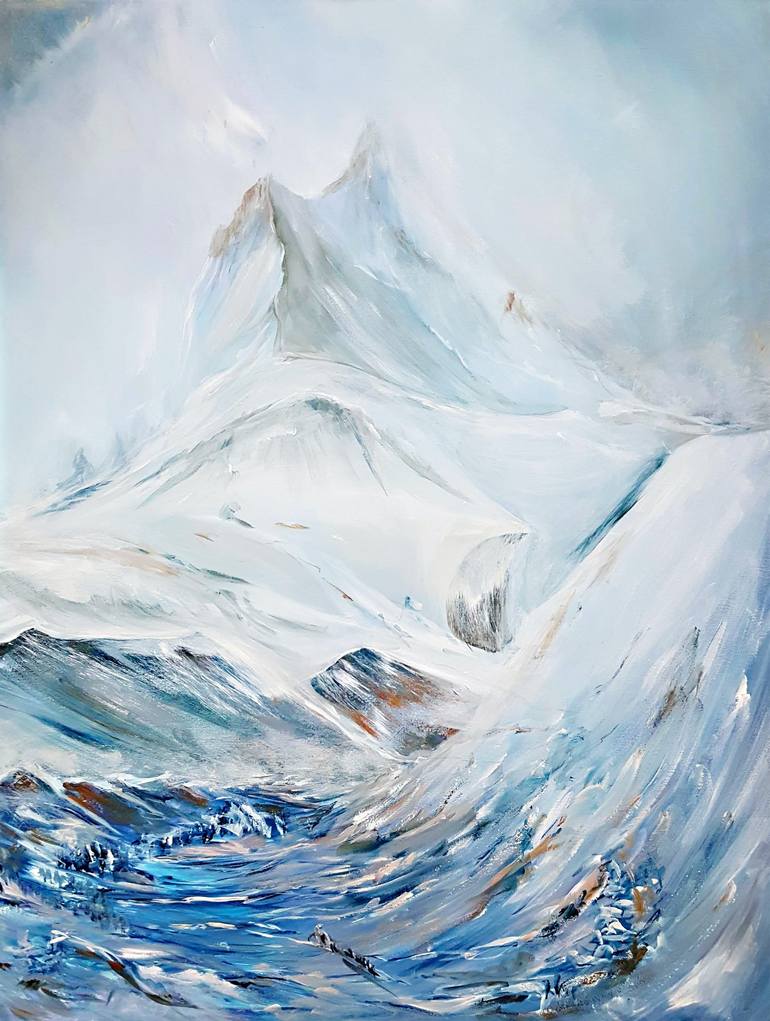 Peak Painting by Alina Maslakova | Saatchi Art