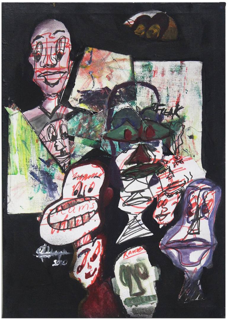 SHADES OF ANGER Painting by Adesope Adisa | Saatchi Art