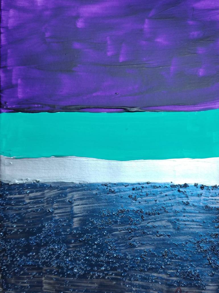 Bleu 1 Painting by Jean Lemay | Saatchi Art