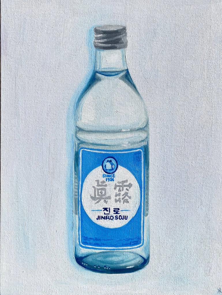 Jinro Soju Painting by Kate Revill | Saatchi Art