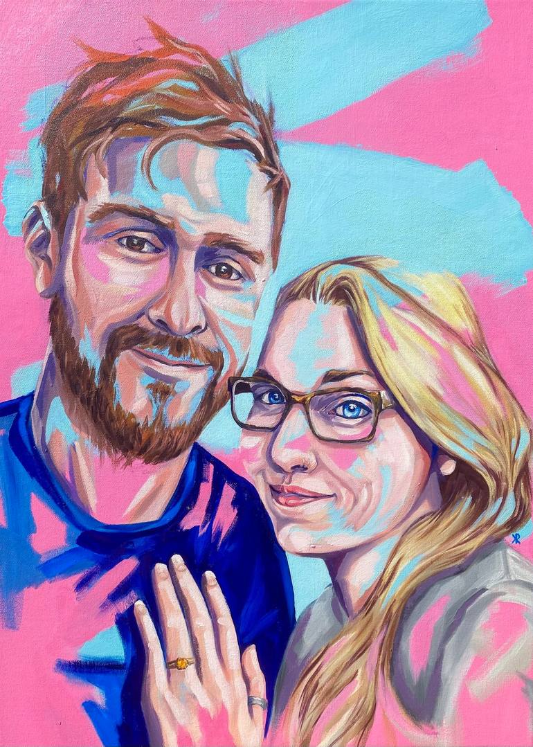 James & Kelly - Commission Painting by Kate Revill | Saatchi Art