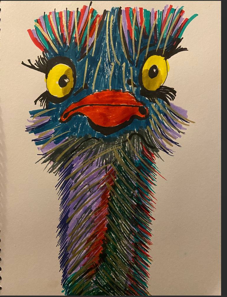 Peek a Boo Painting by Verite Temple | Saatchi Art