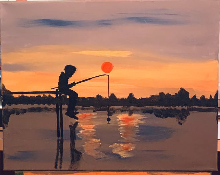 Pier Pressure Painting by Andre Locksartist Thomas | Saatchi Art