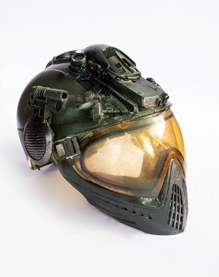 Offworld Commando Helmet Sculpture by Federico Oporto | Saatchi Art