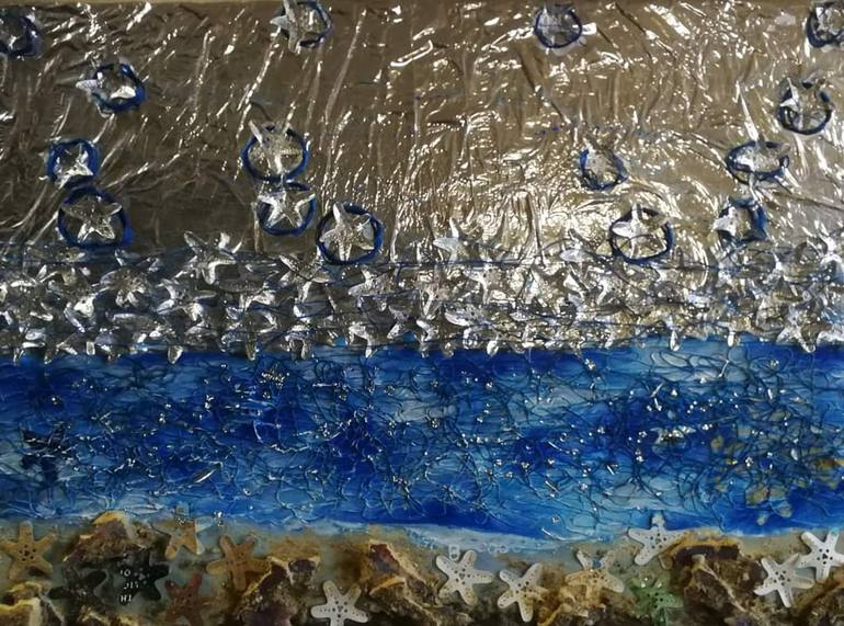 FONDALE MARINO Painting by Ilaria Battiston | Saatchi Art