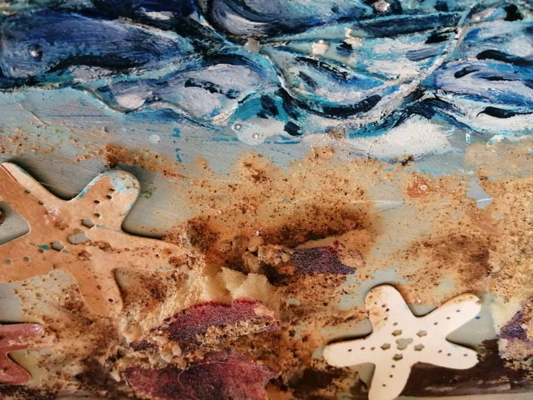 FONDALE MARINO Painting by Ilaria Battiston | Saatchi Art