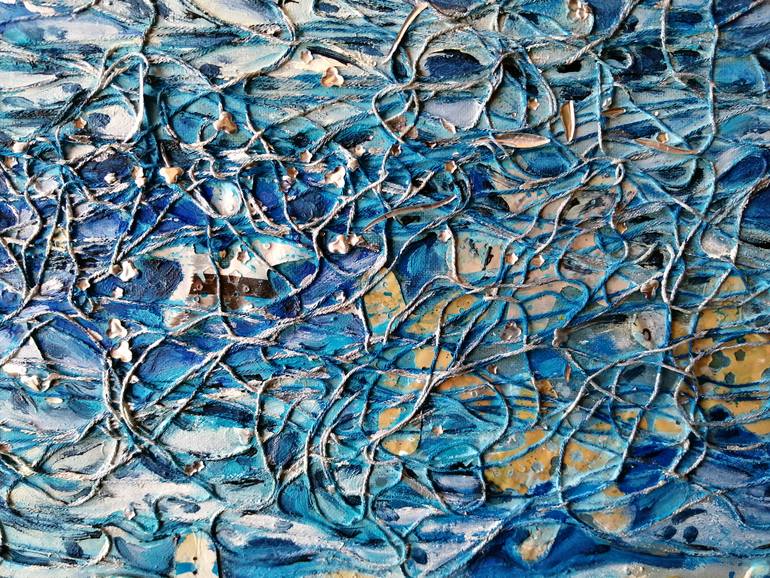 FONDALE MARINO Painting by Ilaria Battiston | Saatchi Art