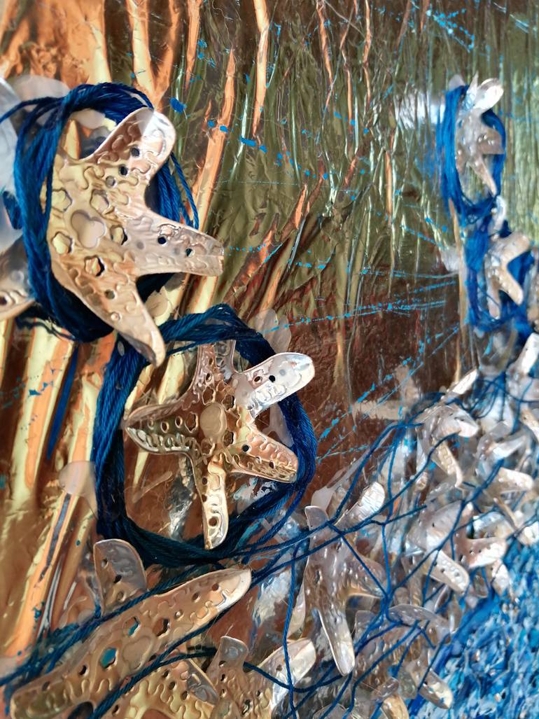 FONDALE MARINO Painting by Ilaria Battiston | Saatchi Art