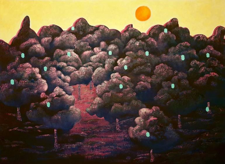 The last nemeton Painting by Duncan Morris | Saatchi Art