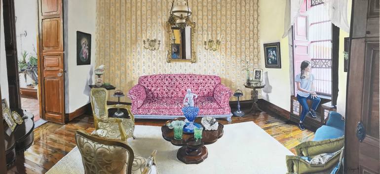 SALON DE JERICO Painting by Oscar Isaza | Saatchi Art