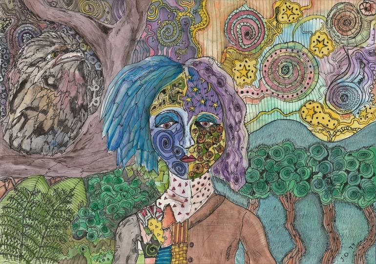 Celestial Night Painting by John Oh | Saatchi Art