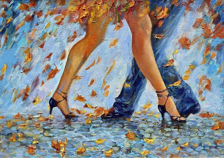 Like summer rain. Painting by Lia Kelekhsaeva | Saatchi Art