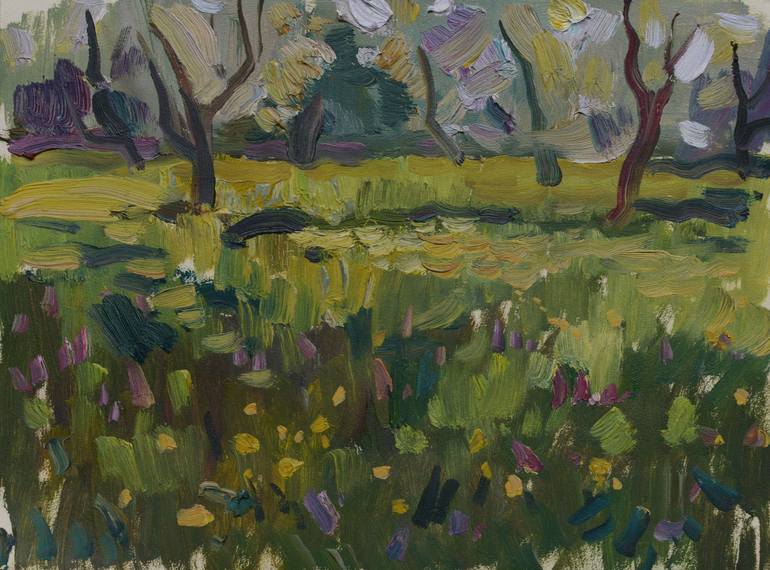 The garden Painting by Sergey Kudrin | Saatchi Art