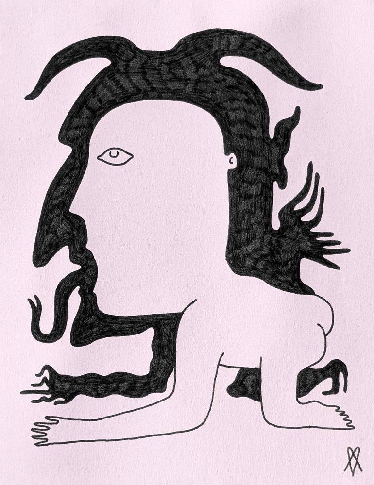 Original Sin Drawing by Maria Mylenka | Saatchi Art