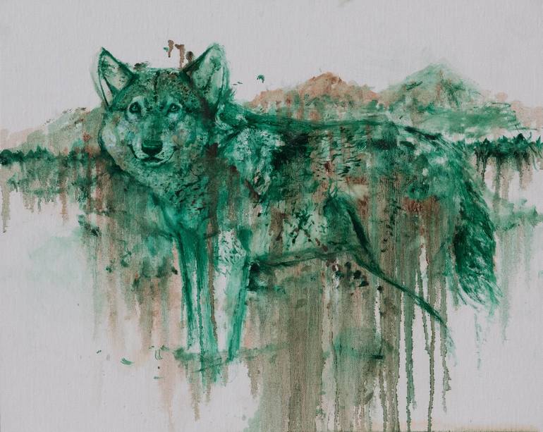 Timber Green Painting by Blake Neilson | Saatchi Art