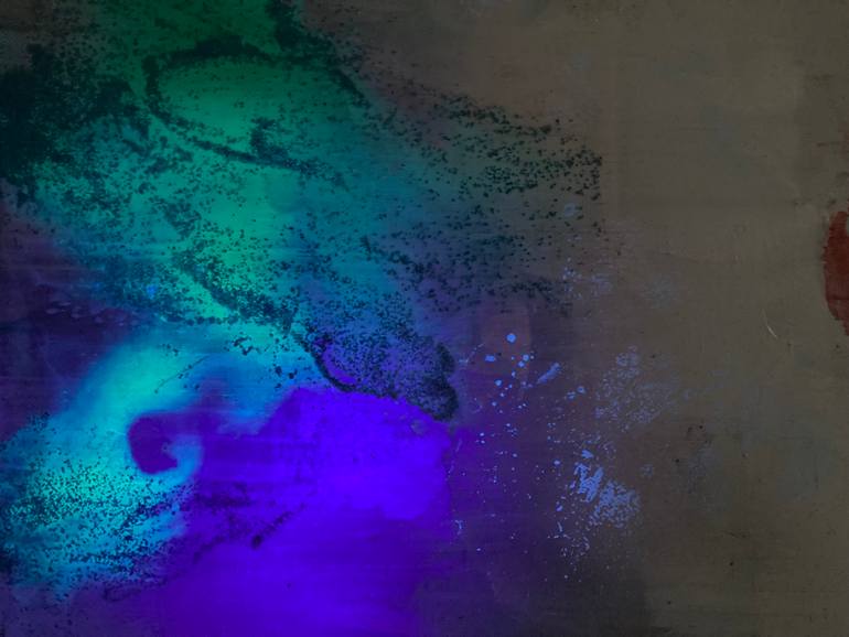 painting with metallic, interference, aswell as UV pigments Painting by ...