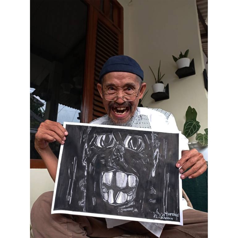 Topeng Drawing by El Badrun | Saatchi Art