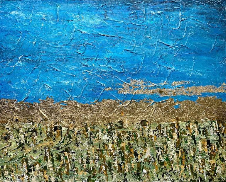 Deep blue sky Painting by Maria Bak | Saatchi Art