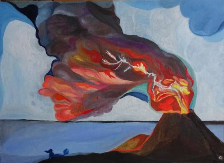 Partenope. Painting by Gabriella Clay-Manes | Saatchi Art