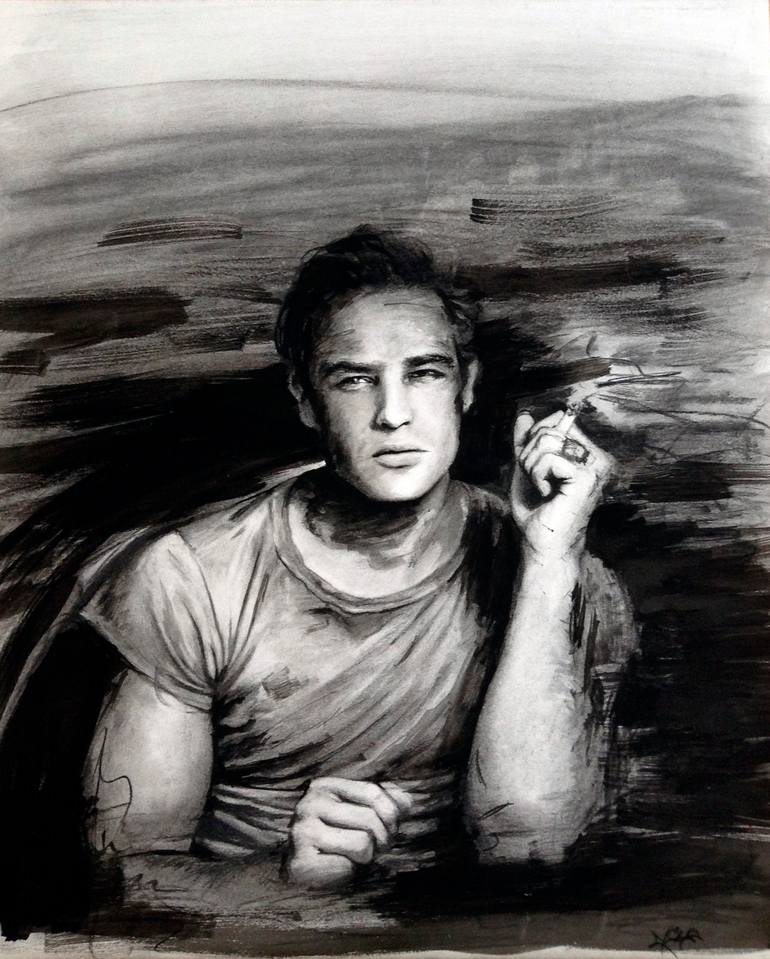 Young Brando Painting by Mir Lc | Saatchi Art