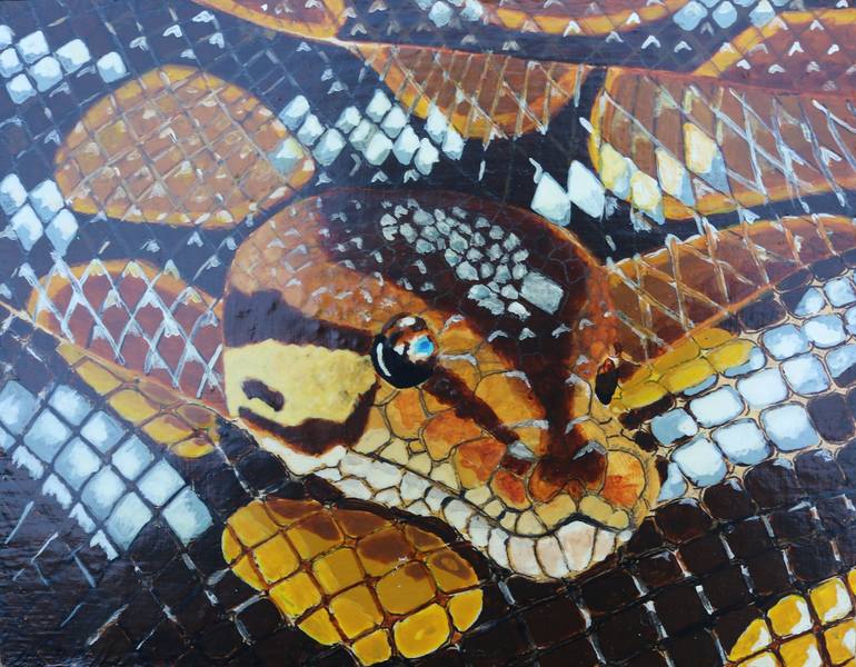 Snake Painting by Kevin Dowson | Saatchi Art