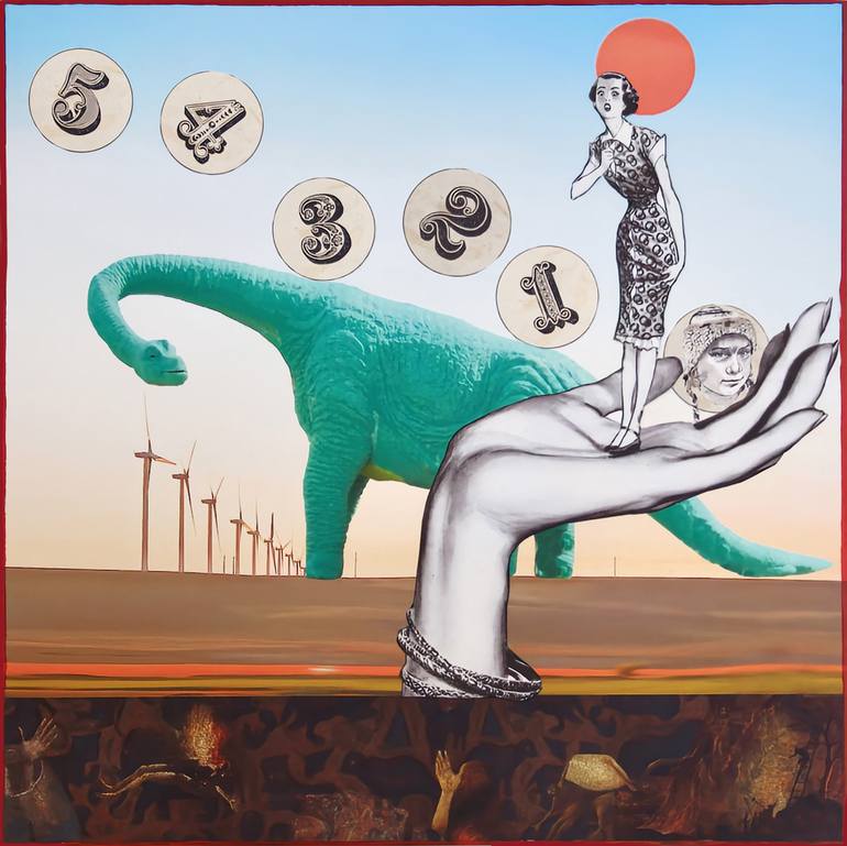 Count Down to Extinction Collage by Victoria Blewer | Saatchi Art