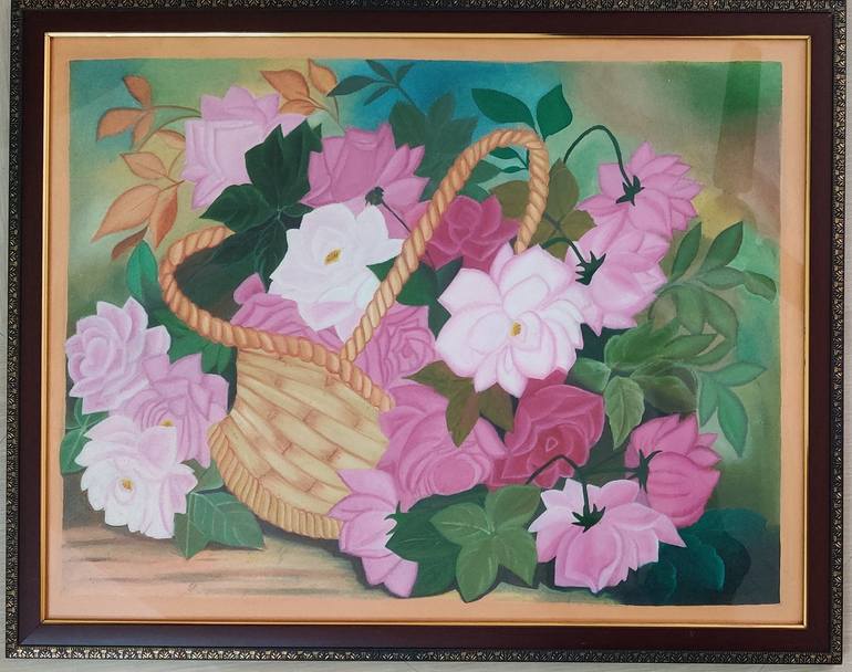 Florals Painting by Falak Naaz | Saatchi Art