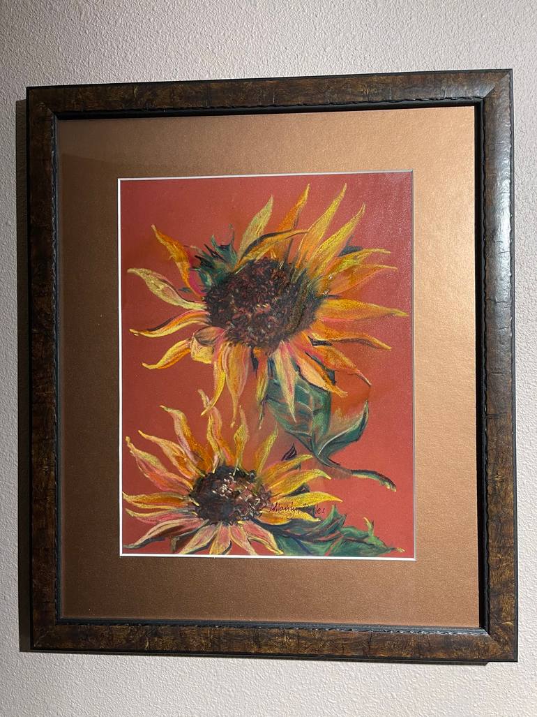 Sunflowers Painting by Marilyn Bolles | Saatchi Art