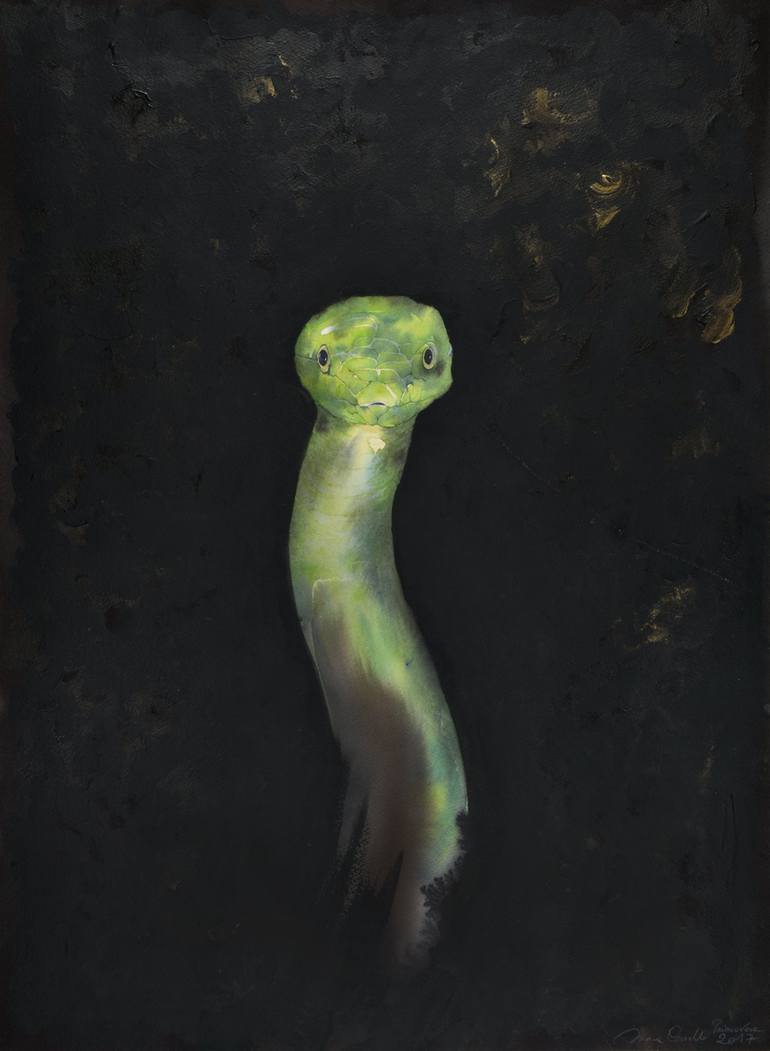 The snake Painting by maria coviello | Saatchi Art