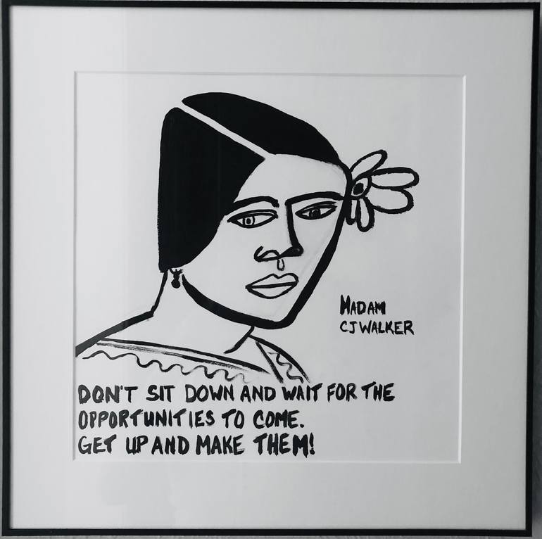 Madam CJ Walker Painting by Nicole Trumble | Saatchi Art