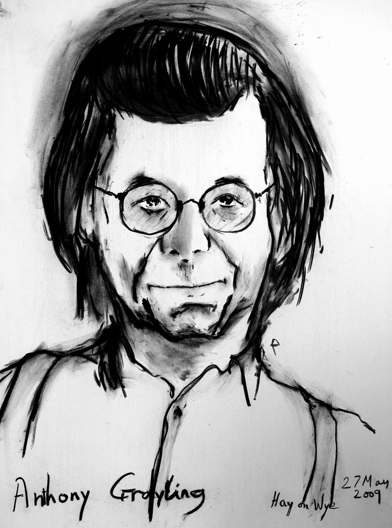 Anthony Grayling Drawing by Jacob Sutton | Saatchi Art