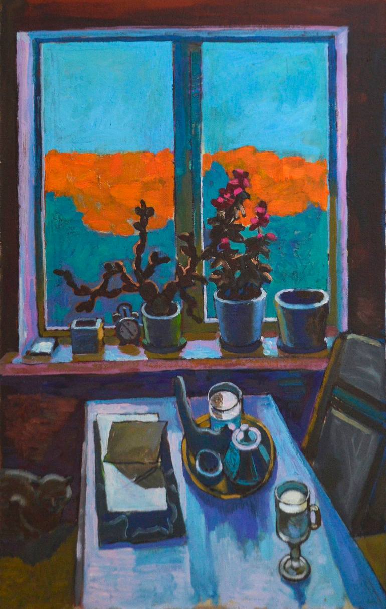 Window. Still life Painting by Mykola Kozlovskyi | Saatchi Art