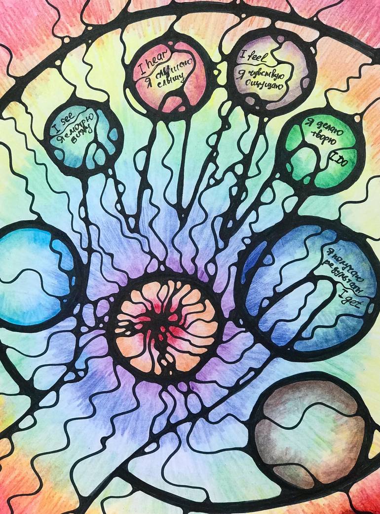 Almighty Hand Drawing by Natalia Ordobaeva | Saatchi Art