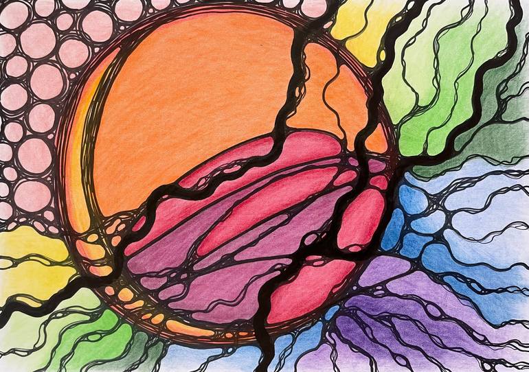 Drawing the mood, day 18, creative expression Drawing by Natalia ...