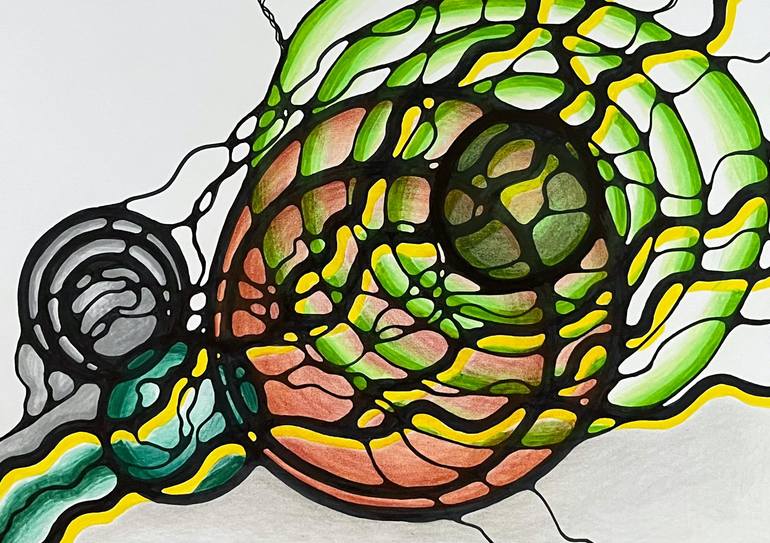 Expansion and reproduction of positive energy of abundance. Drawing by ...