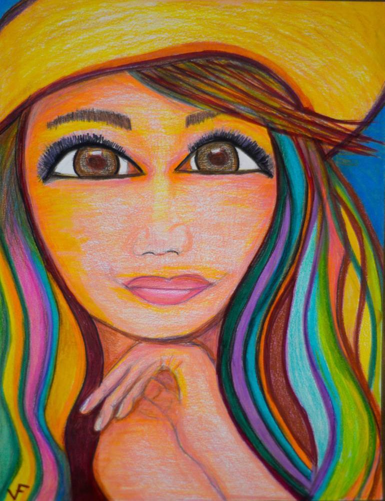 Whimsical Pila Drawing by Vickie Flaugher | Saatchi Art