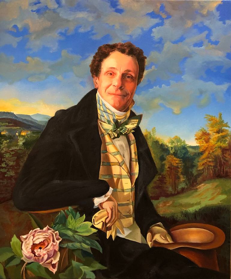 Portrait of my husband Painting by Maryna Subbotina | Saatchi Art