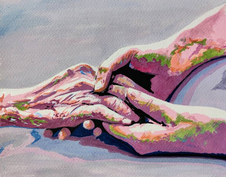 Kindness links us together Painting by Mohita Garg | Saatchi Art