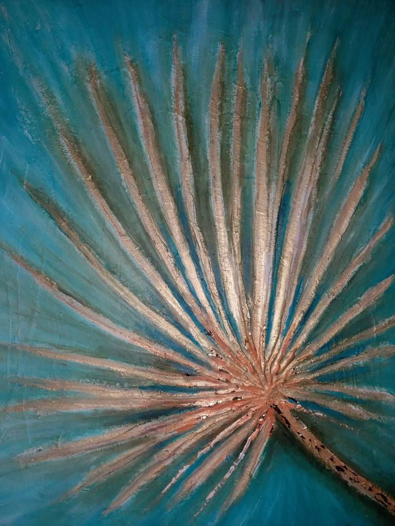 Abstract fan leaf Painting by Hery Poerwanto | Saatchi Art