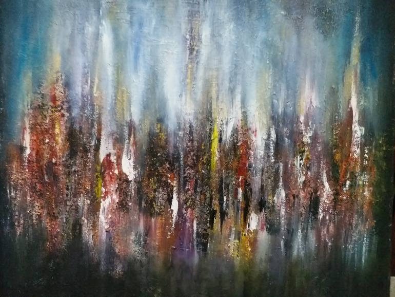 Vertical texture lines Painting by Hery Poerwanto | Saatchi Art