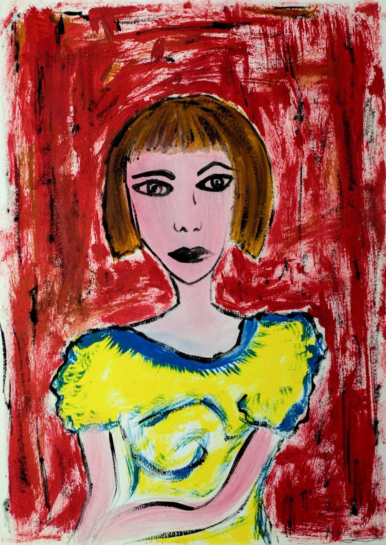 LIAR BESSINGER-original acrylic painting, colorful, wall art, decor ...